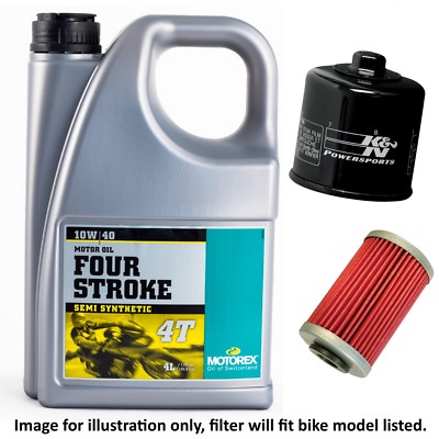 Kawasaki KZ 650 H2 CSR 1982 Motorex Four Stroke Oil / K&N Filter Kit ...
