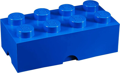 LEGO Classic BLUE Brick Storage Box with 8 Knobs | eBay