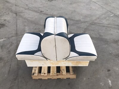 boat Marine back to back fold down slide out seats | eBay