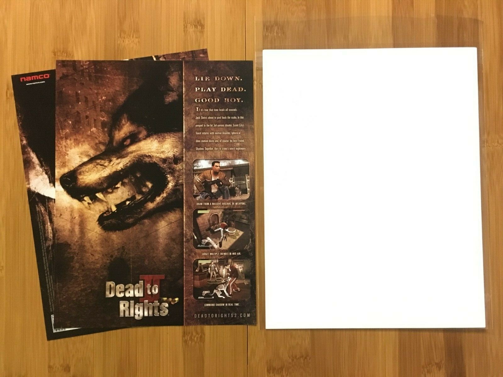 Dead to Rights II 2 Xbox PS2 2005 Vintage Print Ad/Poster Official ...