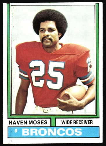 1974 Topps Haven Moses #295 Denver Broncos L3 | eBay