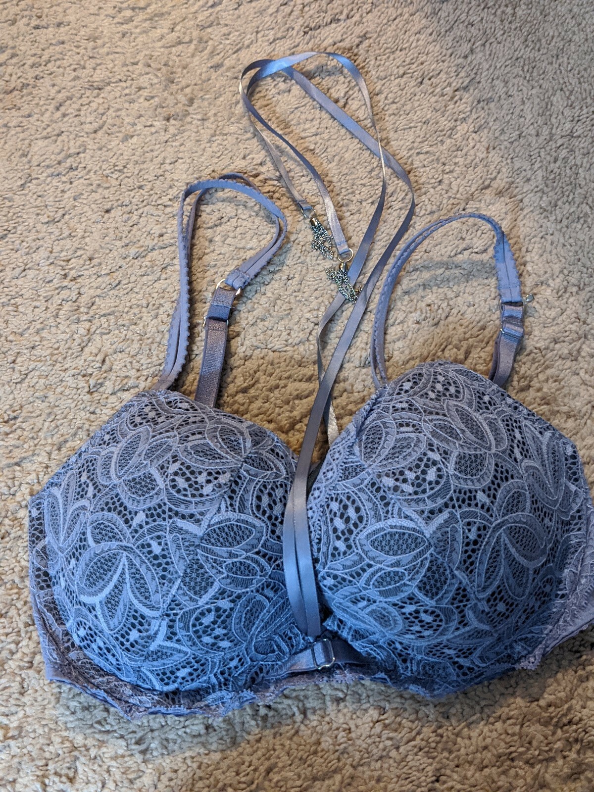 VICTORIAS SECRET VERY SEXY push up Bra 34D lilac EUC - Gem