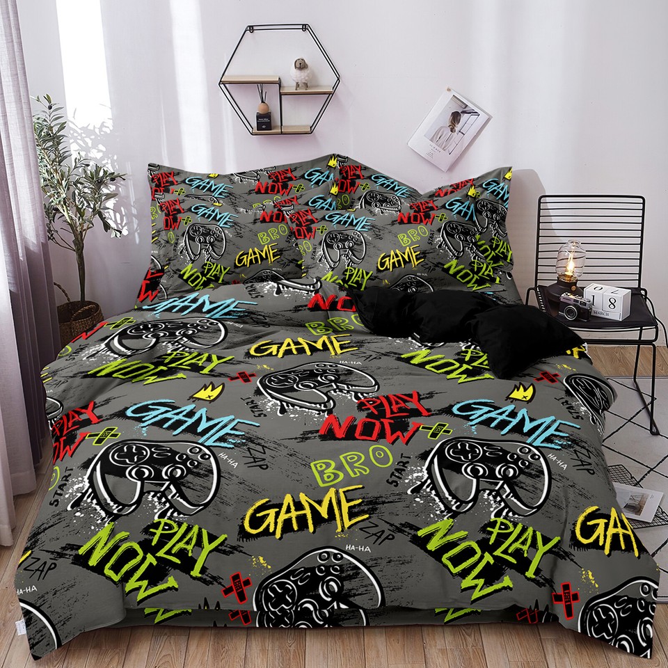 Gamer Playstation Gamepad Bedding Set Quilt Duvet Cover All Size ...