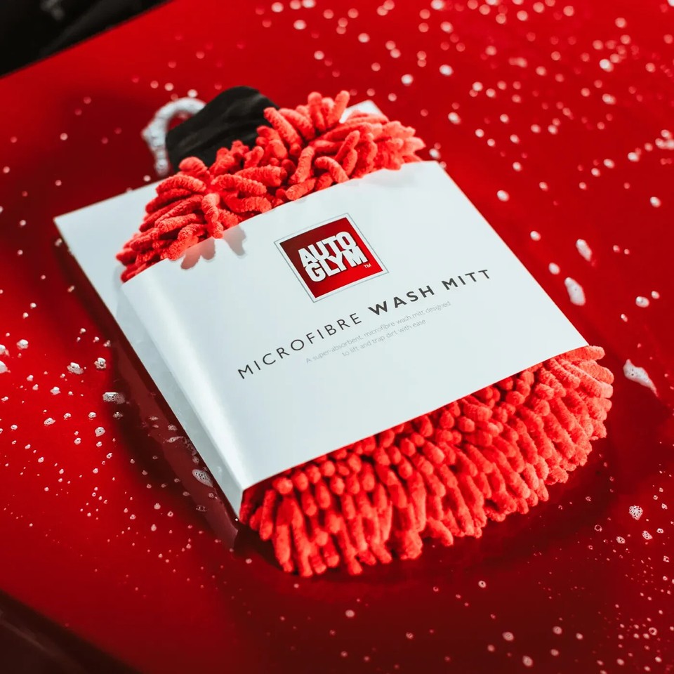 Autoglym Microfibre Wash Mitt Super Absorbent Car Cleaning Detailing ...
