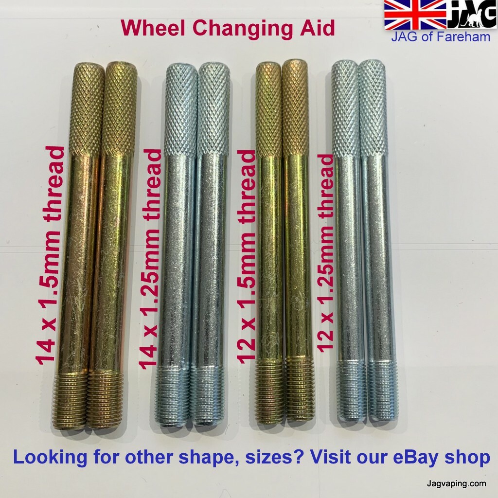 M14x1.25 Alloy wheel alignment guide tool, mount hanger, lug bolt, Stud ...