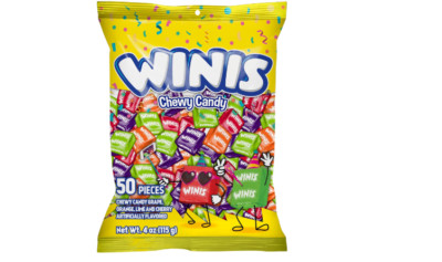Chewy Candy Winis Original Variety Bag – Taffy Candy 50 individually 50 ...