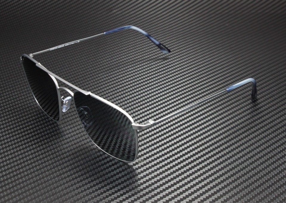 GIORGIO ARMANI AR6080 300387 55 Matte Gunmetal Grey 55 mm Men's ...