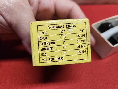 Williams Quick Convertible 1" split scope rings | eBay