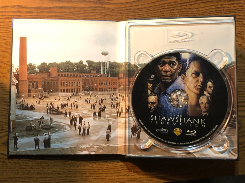 THE SHAWSHANK REDEMPTION Morgan Freeman Tim Robbins Digibook Blu Ray ...