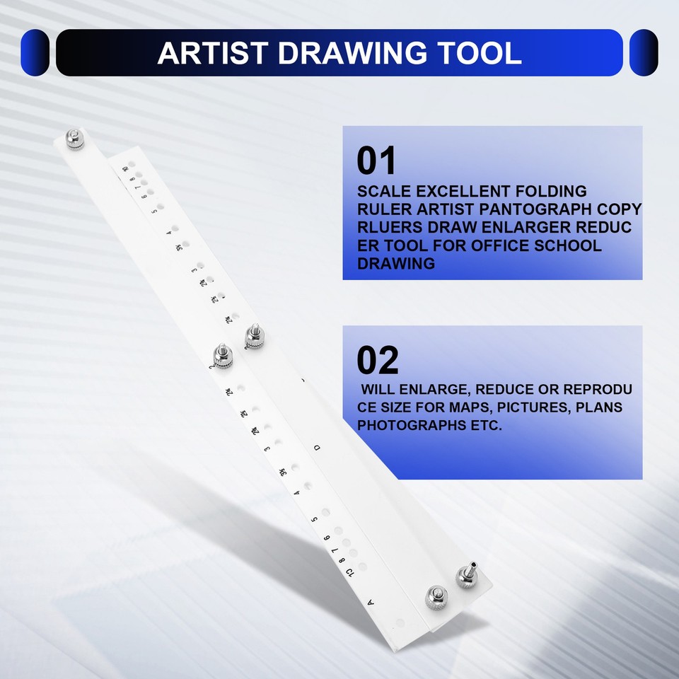 Scale Excellent Folding Ruler Artist Pantograph Rluers Draw ...