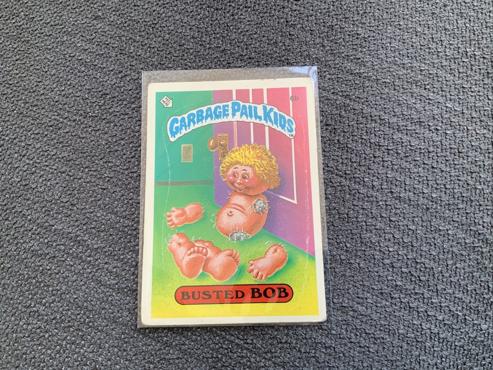 1985 Garbage Pail Kids 6b BUSTED BOB ORIGINAL U.S Series 1 Matte GPK ...
