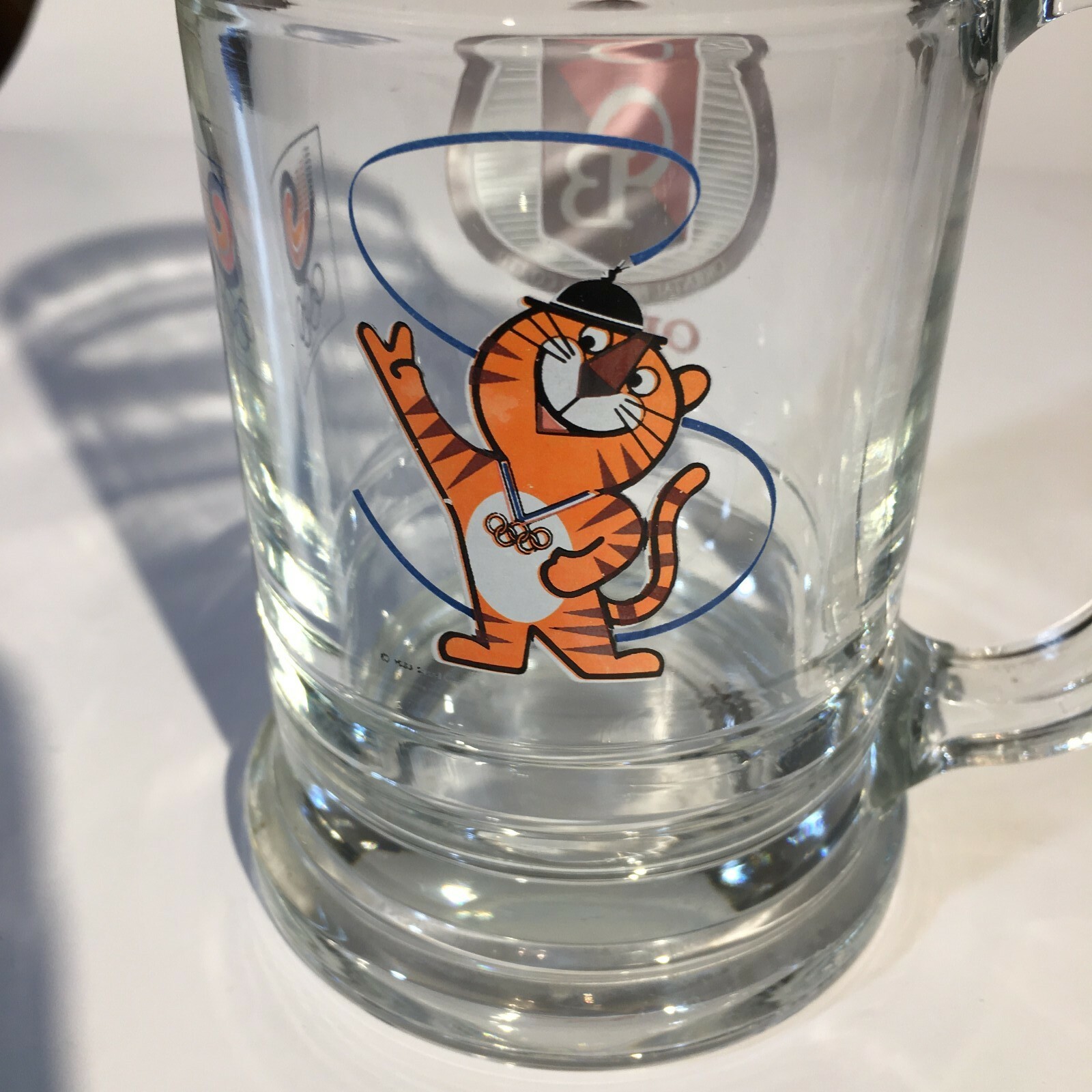 OB Lager 1983 Seoul Olympic Glass Beer Mug Oriental Brewery Hodori ...