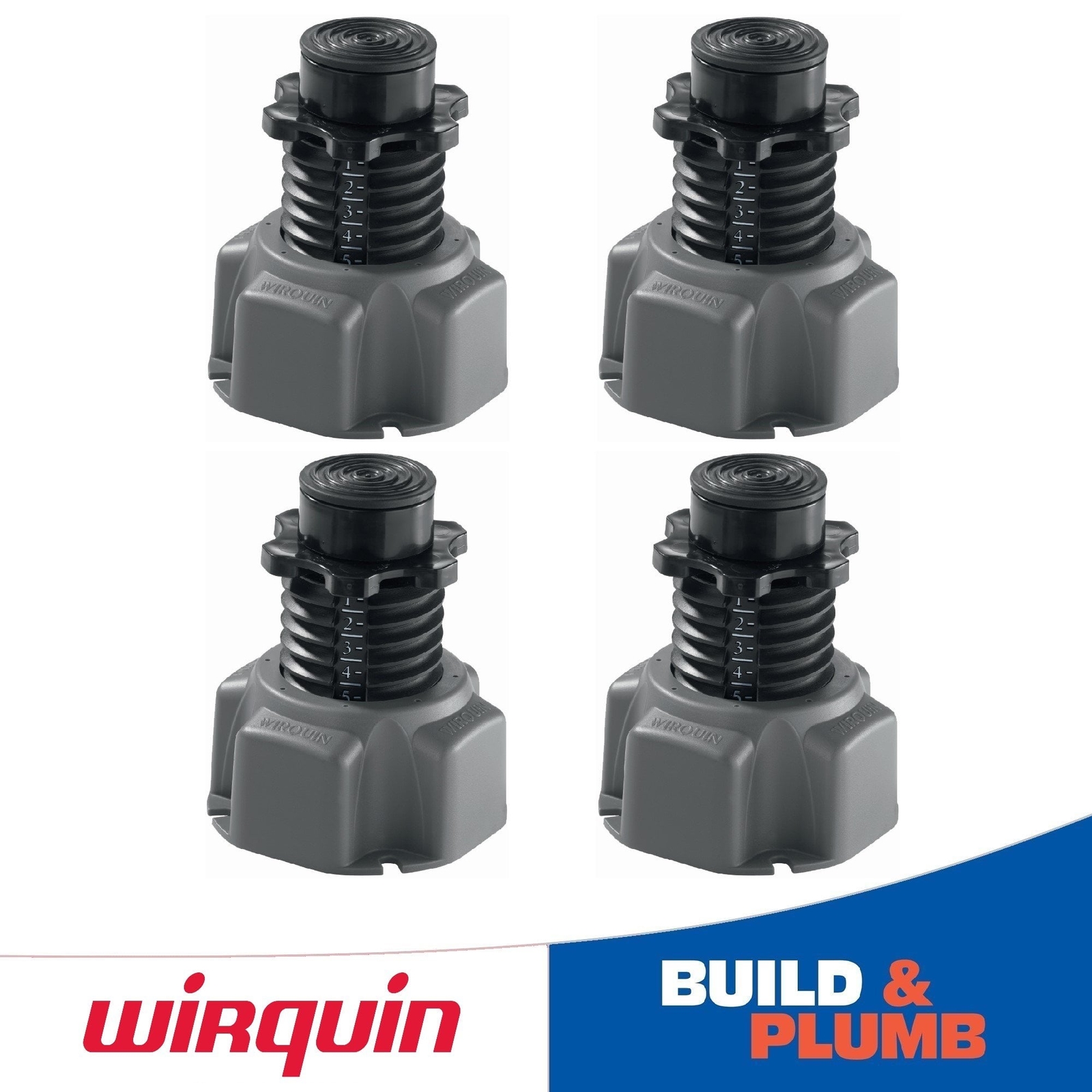 Wirquin Universal Adjustable Shower Tray Feet Riser Pack of 4 | eBay