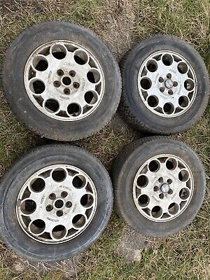 VINTAGE SET OF ALFA ROMEO WHEELS WITH TIRES | eBay