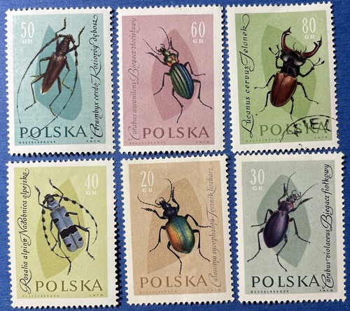 Poland 1961 Insects Beetles SET Sc-1029-34 MVLH 1-CTO OG #BL27 - US ...