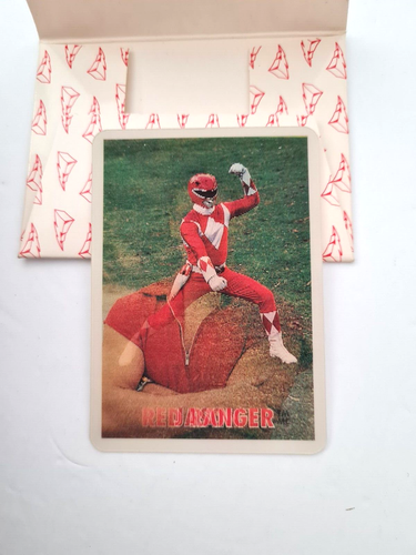 Rare 1995 Mighty Morphin Red Power Ranger Magic Action Trading Card ...