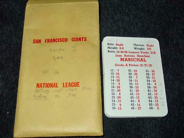 Original 1963 APBA Baseball MLB Season Card Set : 20 Man Team Rosters ...