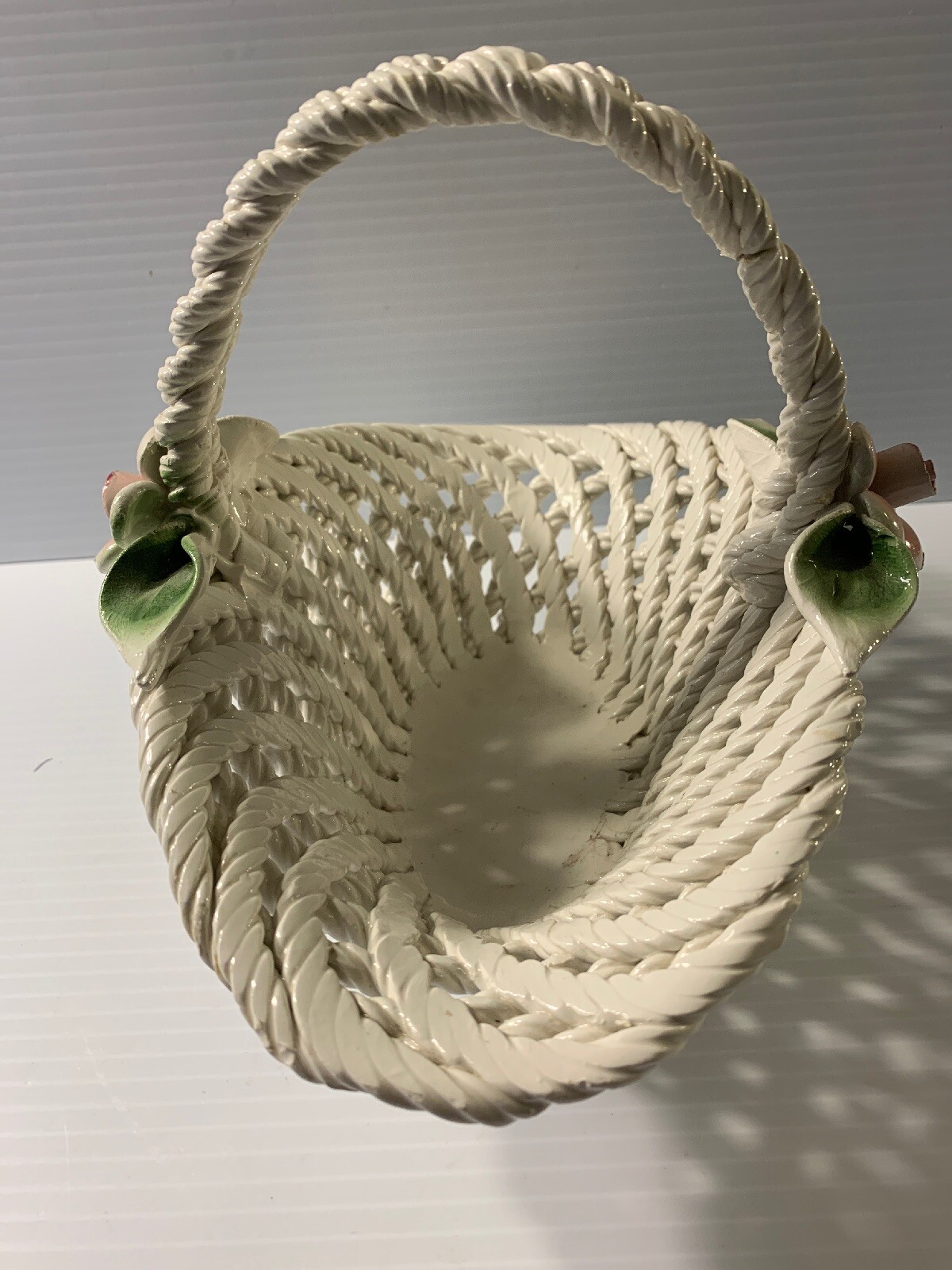 Lanzarin Ceramic Hand Made Italian Art Pottery Basket | eBay