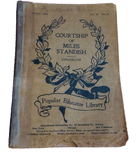 The Courtship of Miles Standish by Longfellow Illustrated 1901 Antique ...