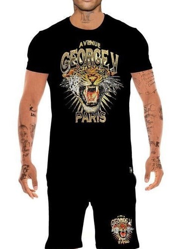 Avenue George V Paris Black Short Set Men's 2 piece Set Tiger ...