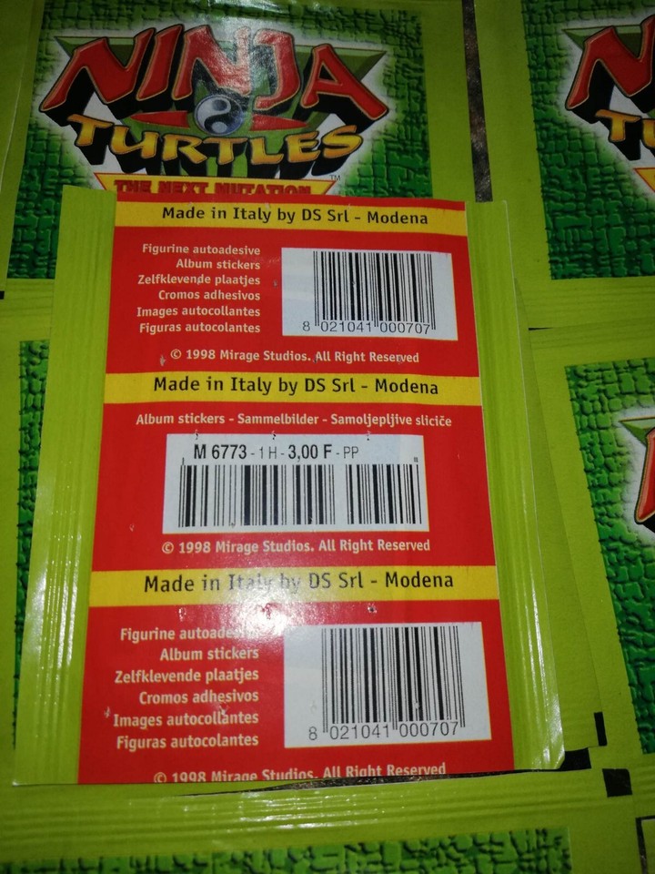 TEENAGE MUTANT NINJA TURTLES STICKERS packs the next mutation DS ...