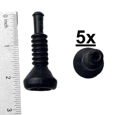 5x 2-pin Bosch EV1 Low Profile Flexible Seal Rubber Connector Boot USA ...