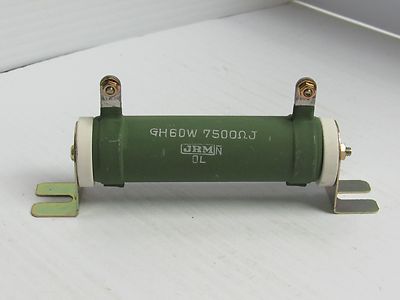 JRM CERAMIC TUBE RESISTOR GH60W 7500ΩJ 60W 7500Ω OHM - USED | eBay