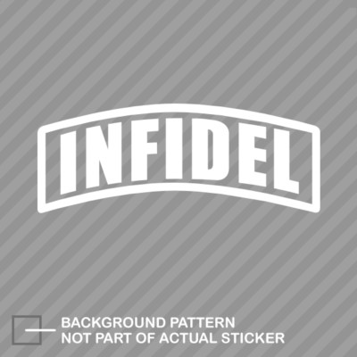 Infidel Sticker Decal Vinyl us army usmc | eBay