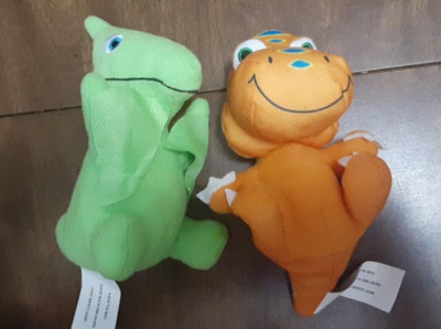 Dinosaur Train Baby plush Lot Tiny Pteranodon + Buddy T-rex toys pbs ...