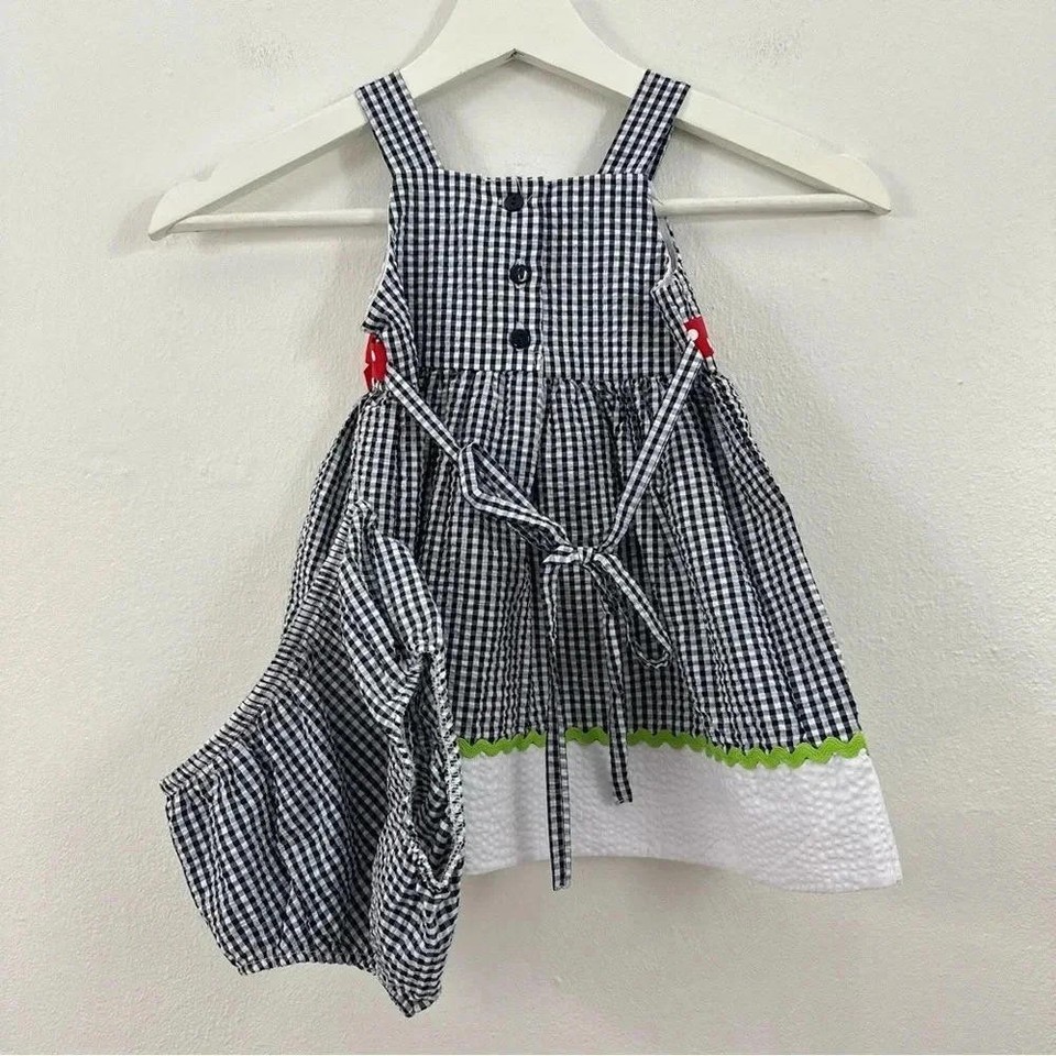 NEW Rare Editions Baby Lady Bug Plaid Tank Dress Size 12M ... | eBay