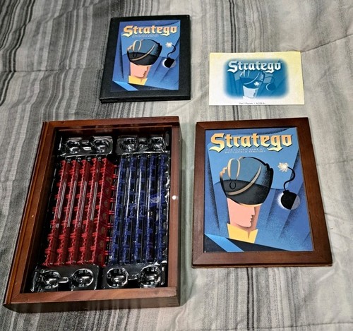 Stratego Wooden Box Bookshelf Edition Board Game Collect & Display ...