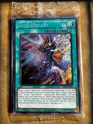 Yugioh Soul Servant LDS3-EN095 Secret Rare Limited Edition Promo SEALED ...