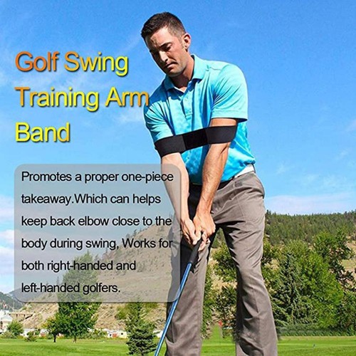 Golf Correction Belt Golf Swing Trainer Elastic Arm Band Alignment ...