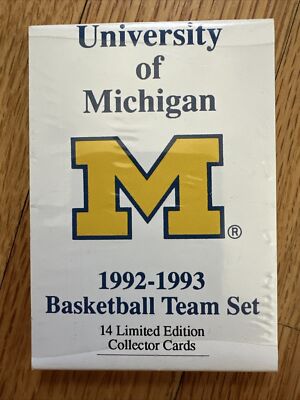 1992-93 Fab Five University of Michigan Team Set School Issue Sealed | eBay