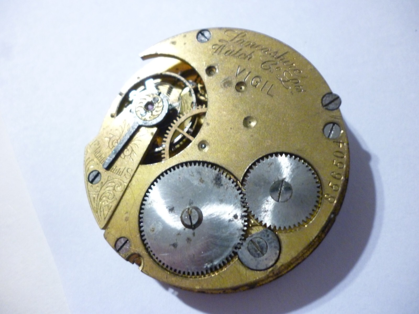 Prescot Lancashire Watch Co. Ltd Vigil Pocket Watch Movement As Is To ...
