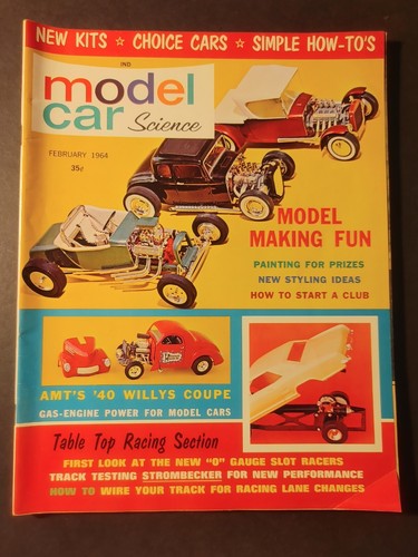 VINTAGE FEBRUARY 1964 MODEL CAR SCIENCE MAGAZINE VG | eBay