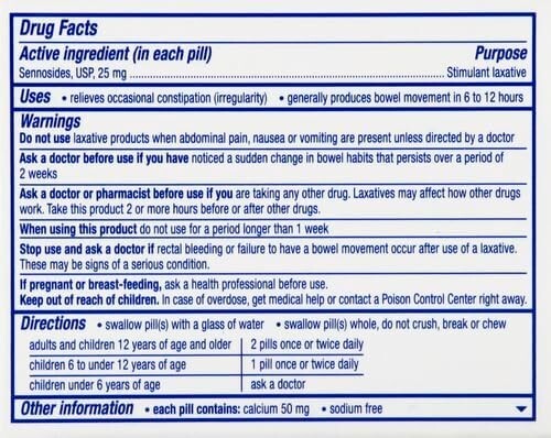 Ex-Lax Maximum Strength Stimulant Laxative Constipation Relief Pills ...