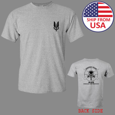 SAS Special Air Service British Army Military Men's Grey Size S-5XL | eBay