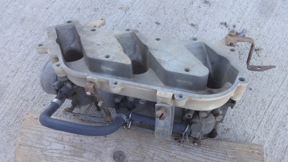 1958 1959 Scott CARTER Model N CARBURETORS 2890S w/ INTAKE MANIFOLD ...