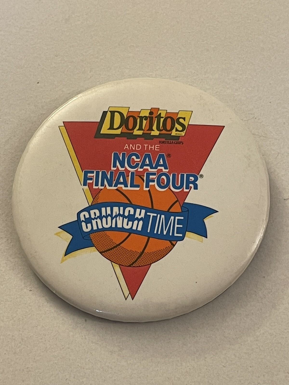Vintage Doritos NCAA Final Four Crunch Time Button Pin Pinback PB4B | eBay