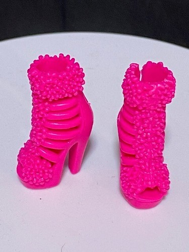 Barbie Hot Pink Open Toe Strappy Ankle Heels Shoes B on Bottom ...