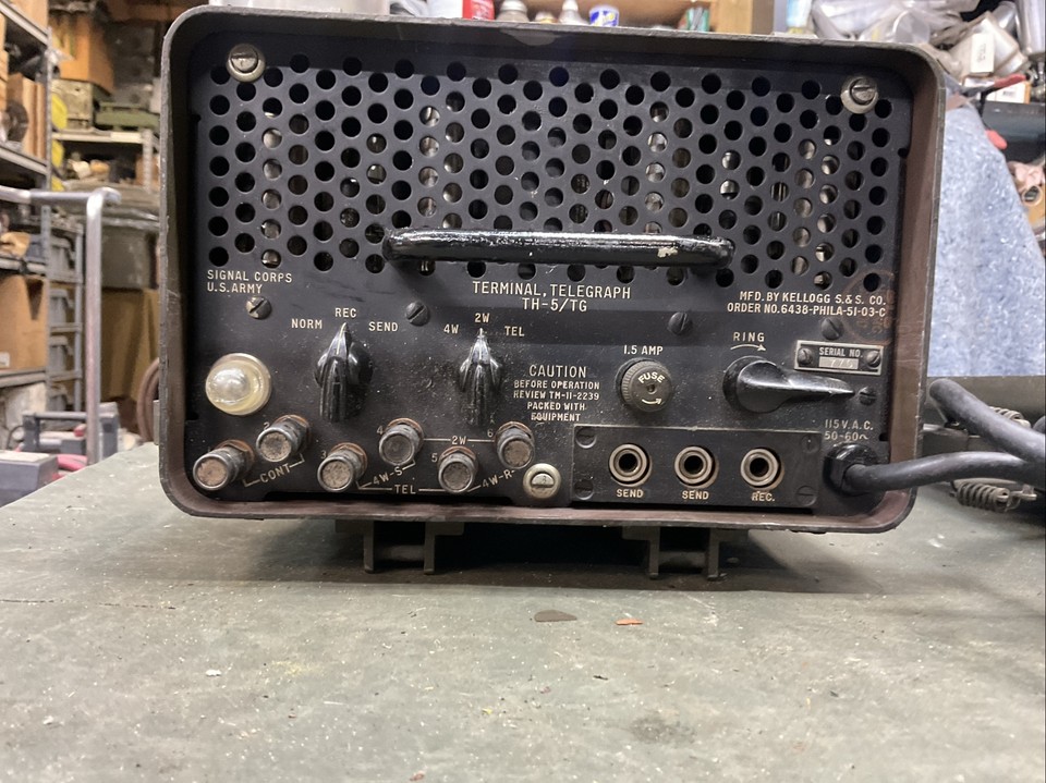 Military Radio Telephone Telegraph Terminal Th-5/tg | eBay