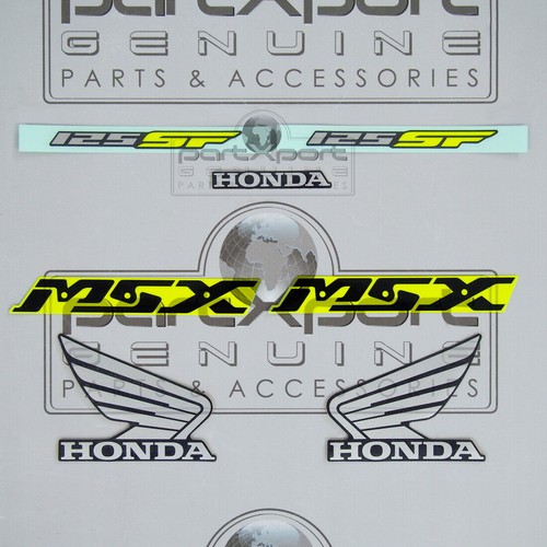 HONDA MSX MSX125 GROM125 SF H STICKER DECALS FULL SET ICE YELLOW 2016 ...