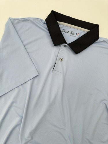 Short Par 4 By Greyson Men’s Light Blue Short Sleeve Golf Shirt Polo ...