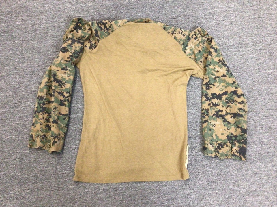 USMC Woodland MARPAT FROG Combat Shirt top size MEDIUM REG | eBay
