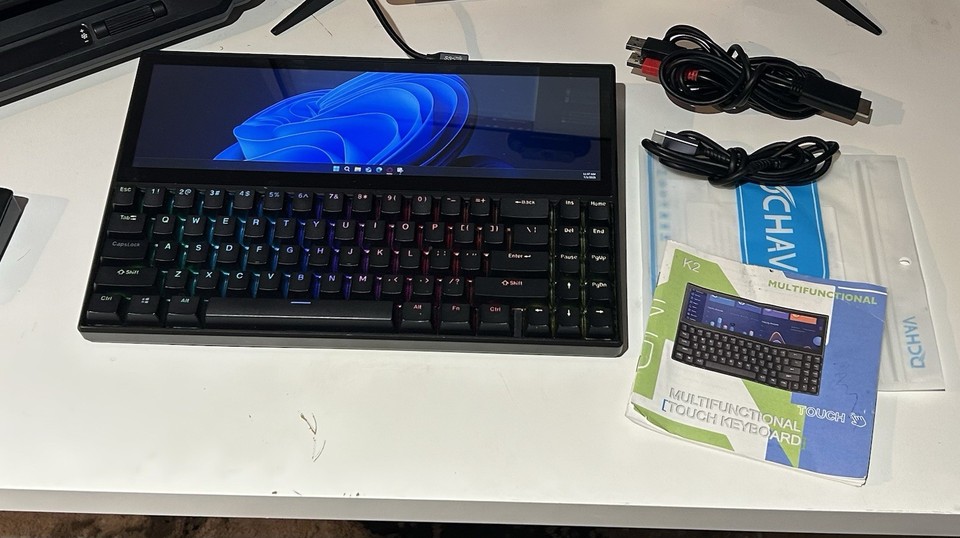 Price fixed - K2 touch screen mechanical gaming keyboard | eBay