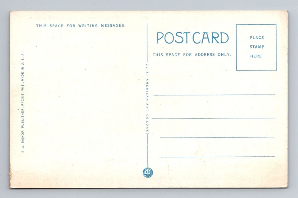 Merrill WI-Wisconsin, New Lincoln School, Antique, Vintage Souvenir ...