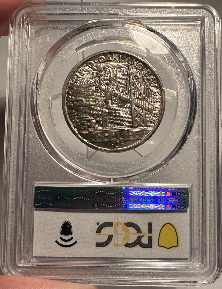 1936-S 50c PCGS MS 66+ CAC Bay Bridge Commemorative Half Dollar | eBay
