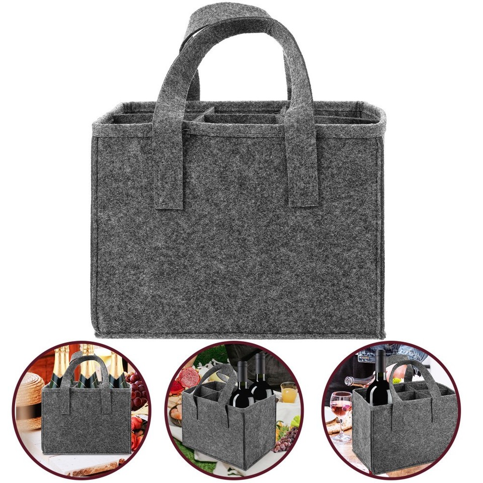 Beer Bottle Carrier Bag Travel Wine Tasting Party Supplies Holder ...