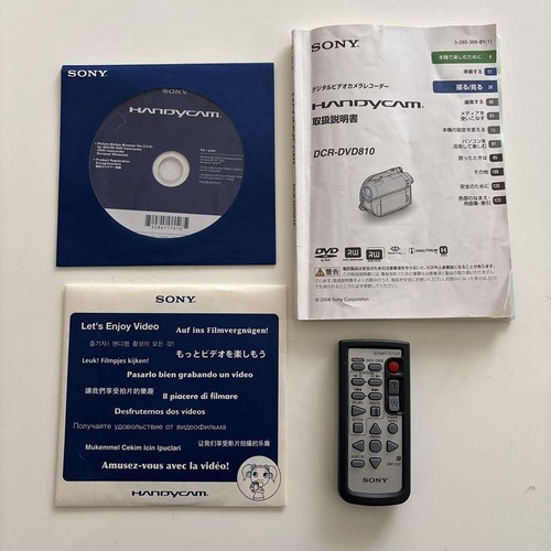 Sony DCR-DVD810 Digital Camcorder Full Set with Accessories Rare | eBay